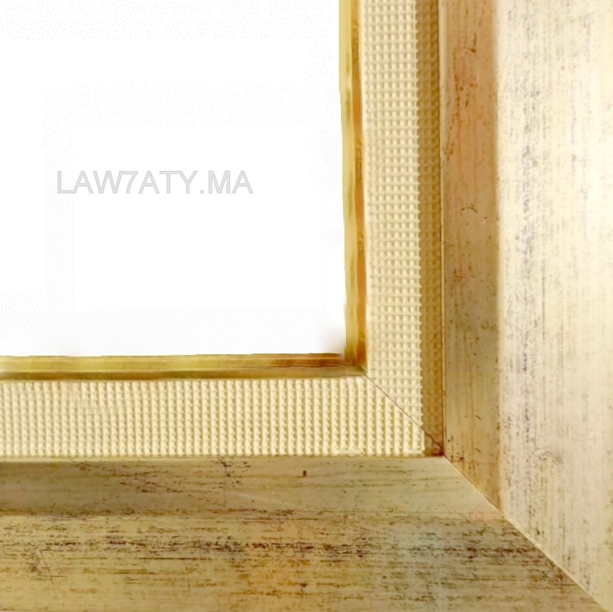 Encadrement tableau – Cadre Satiné avec marie Louise – LAW7ATY.MA