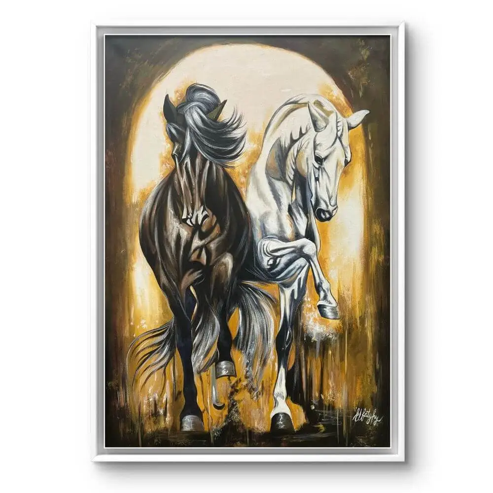 Tableau Chevaux 007 – Law7aty.ma - Encadrement Tableau Casablanca ...