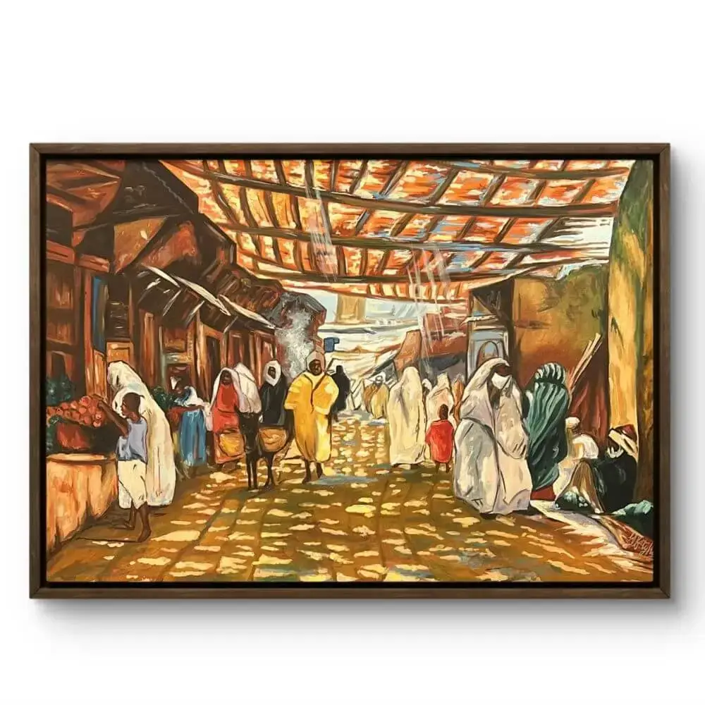 Tableau souk marrakech – Tableaux Marocain Traditionnel
